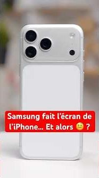 Samsung makes the iPhone (Fold) screen… So what 🤨? #apple #iphone #samsung #screen #tech