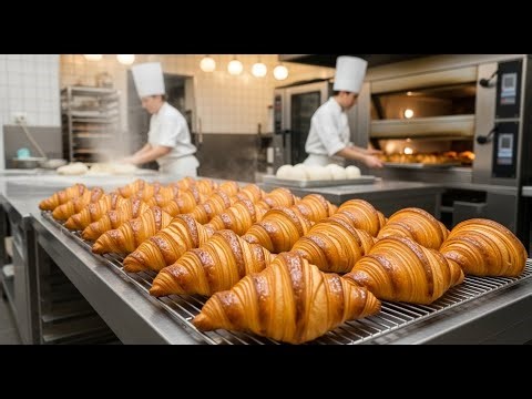 How MILLIONS of CROISSANTS 🥐 Are Made in a Factory | Amazing Croissant Production Process