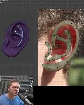 Easy Ear Sculpting Tips (Vertical Edit) Blender Secrets #blender3d #b3d #blender #blendertutorial