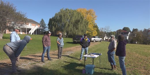Local farmer holds demonstration on benefits of double cropping method