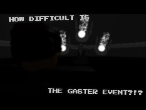 HOW DIFFICULT IS THE GASTER EVENT?!? | Undertale The Lost Nostalgia | [Roblox]
