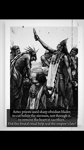 109K views · 1K reactions | Aztec priests used sharp obsidian blades....... #AztecRituals #ObsidianBlades #HumanSacrifice #AncientEmpires #MesoamericanHistory #BrutalTraditions | Ancient Theories Nerd | Facebook