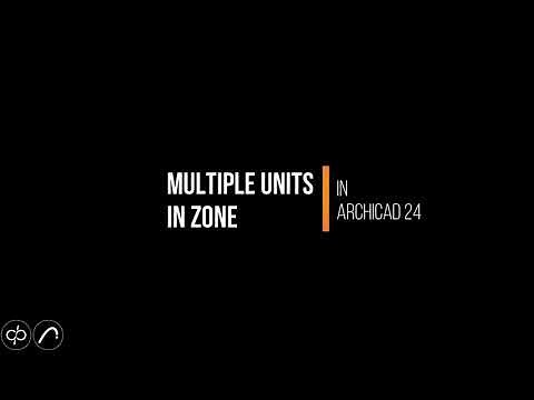 Multiple units in zone in Archicad 24