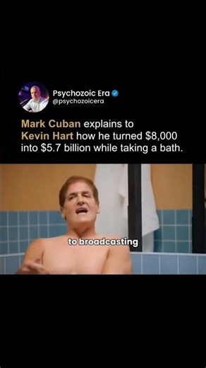 “How do billionaires really get made?”— Mark Cuban, casually explaining it in a bathtub
