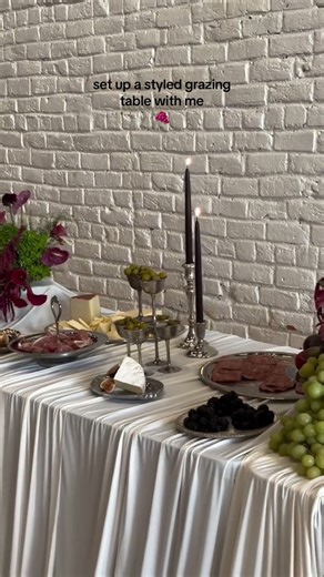 'Grazing table goodness. ✨' - @grazeandroses #regram. This setup is a total showstopper! Table goals for sure! Great job! 🎉 #efavormart #grazingtable #grazingtables #charcuterie #tablesetting #partyideas #partysetup #eventinspo #eventvibes | eFavormart