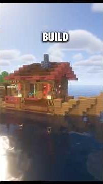 Building a Boat House in Minecraft!⛵#shorts #minecraft #boat #house