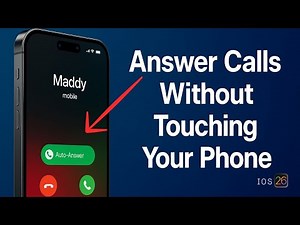 Let Your iPhone Answer Calls Automatically | Enable Auto-Answer Calls in iOS 26