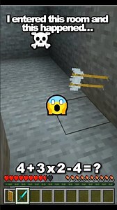 I entered this room and this happened… in Minecraft #minecraft