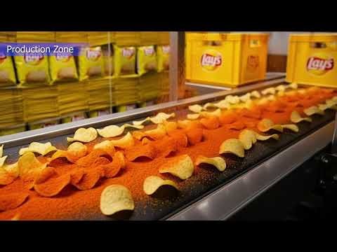 How Lays Chips Are Made in Factory | Production Zone