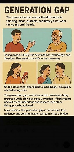 Generation Gap #importantessay #important for board #important
