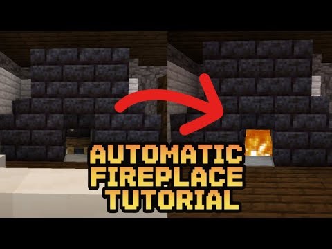 How to Make a Working Automatic Fire Place in Minecraft