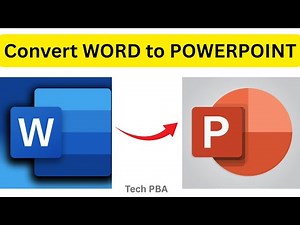 How to Convert a Word Document to a PowerPoint Presentation | How to convert pdf file to PowerPoint