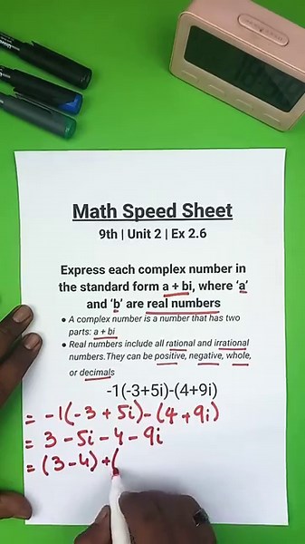 Maths Class 9 Complex Number | Maths Short | Number System