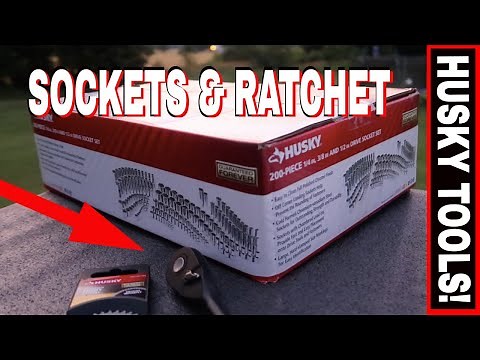 AMAZING HUSKY 100-POSITION STUBBY RATCHET & 200 PIECE SOCKET SET! - TOOL REVIEW TUESDAY!