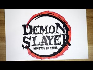 Drawing Demon Slayer Logo | How To Draw | | Easy Drawing | @AnimeDrawHolic