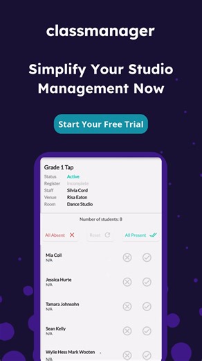 Manage your studio from anywhere with Class Manager’s smart features. Automate your scheduling, billing, and communication — and save hours weekly! Try it FREE for 14 days  | Class Manager | Facebook