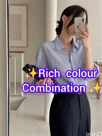 Rich colour combination for girls✨#ootd #trending #colour #combo #viral #shorts