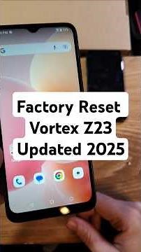 Factory Reset Vortex Z23 *Updated for 2025*
