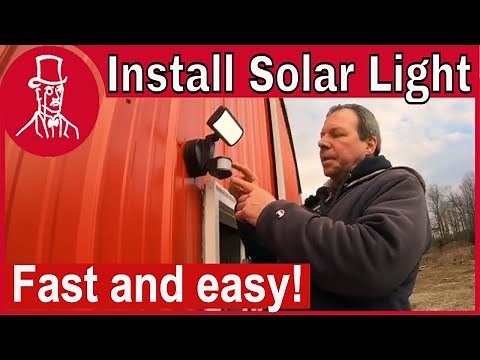How to Install a Solar Powered Security Light - UtiliTech Security Light