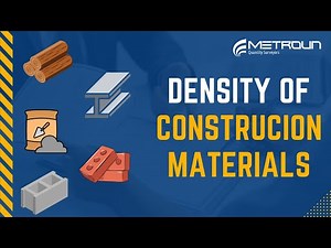Construction Material Densities Explained | 1m³ Comparison