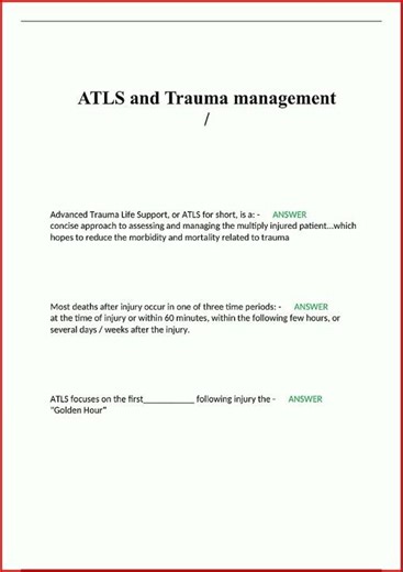 Atls And Trauma Managementupdate video