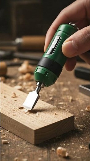 Mini Electric Chisel Carving Tool ⚡ Tiny But Powerful Wood Cutting! #tools