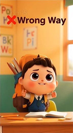 Backpack Too Heavy? 🎒 Pack Smart!#BackpackTips #PackSmart #SchoolHacks #HeavyBackpack