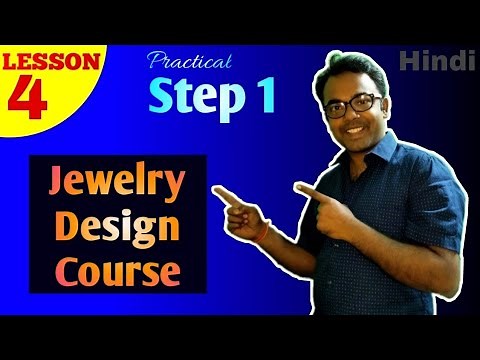 Lesson-4: JEWELRY DESIGN COURSE FREE | Jewellery Design Drawing Course Online Free (Step 1)