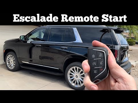 2021 - 2024 Cadillac Escalade - How To Use Remote Start Feature On Remote Key Fob