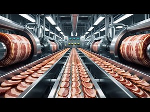 How Millions of Bacon Strips Are Made in a Processing Plant?