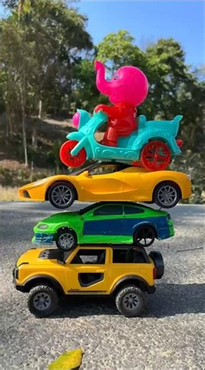 best 3 remote control car racing elephant scooty testing #shortfeed