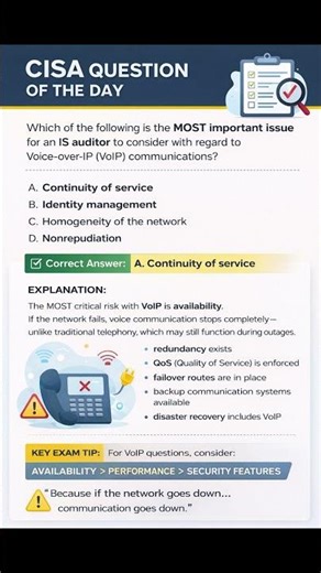 CISA Question of the Day — VoIP Communications Risk Explained