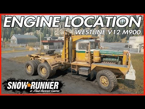 WESTLINE V12 M900 Engine Location Snowrunner upgrades