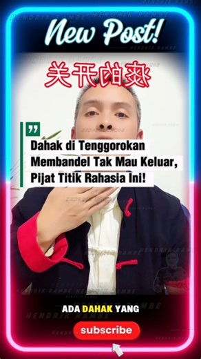 cuaca lagi gak bagus dahak membandel ditenggorokan, ini solusinya #healthtips