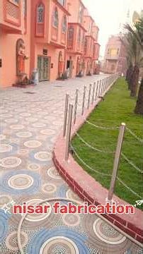 swimming pool boundary chain railing#ISKCON Mandir#Lal Mandir#Mayapur Mandir#travel #construction