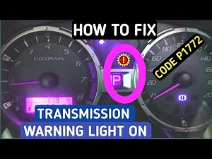 How to fix Transmission Warning Light on dashboard !DTC p1772 ! AT Mode Signal Error Problem solved