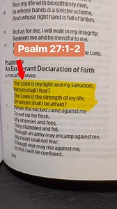 13K views · 448 reactions | Psalm 27:1-2 #psalms #Godslove #biblestudy #bibleverse #WordOfGod | The Bible Verses | Facebook