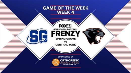 FOX43 High School Football Frenzy Game of the Week | Spring Grove at Central York
