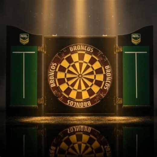 Mount this beauty, open the doors, and let the darts do the talking. ✅ Official NRL Dartboard ✅ Themed Timber Cabinet ✅ 3x Matching Darts Stock flies faster than you can leave work on Friday arvo 🤣 Secure yours before they’re gone. | A Man & His Cave