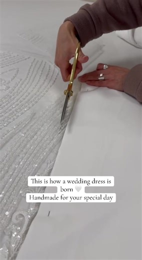 Handmade Wedding Dress Creation Process