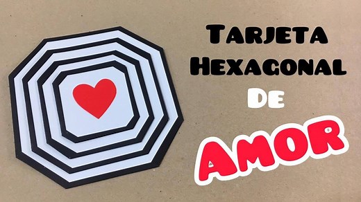Aprende como hacer esta hermosa carta hexagonal de amor, la puedes personalizar para toda ocasión Plantilla► https://www.regalasiempreamor.club/2020/09/tarjeta-hexagonal-de-amor.html | Regala Siempre Amor