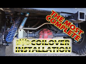 The MOST COMPLETE Evo Rear Bolt-on Coilover and Bump stop Installation video