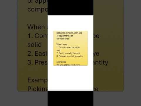 Separation Techniques | Chemistry (WAEC • UTME • Cambridge)