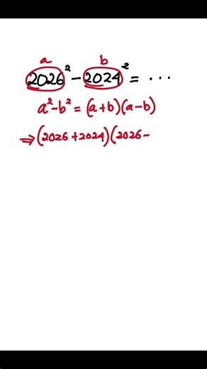 Difference of Two Squares #maths #mathstricks #mathematics #math #education #shortsfeed #shorts #fyp