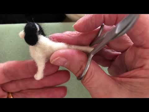 Tutorial - Step by step needle felted miniature dog