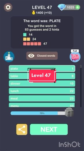 Contexto level 47 #contexto #level47