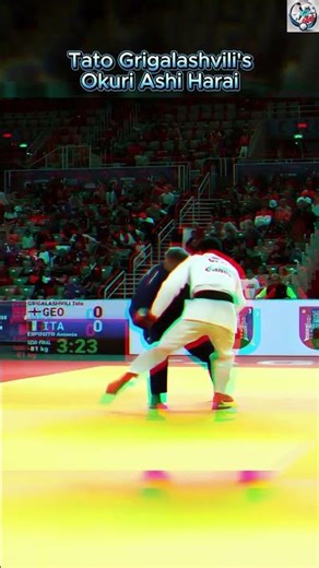 Dynamic Okuri Ashi Harai: Tato Grigalashvili's Unmatched Technique! 🌪️ #shorts #judo