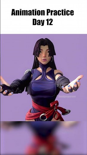 Animation Practice Day 12: Psylocke's little pogchamp