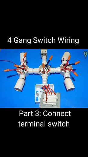 4 Gang Switch Wiring: Connect Terminal Switch