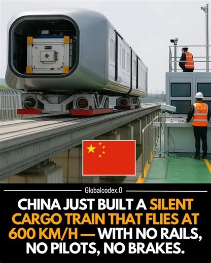 GlobalCodeX | China has unveiled the world’s first full-scale maglev cargo system capable of reaching 600 km/h, marking a radical shift in global... | Instagram